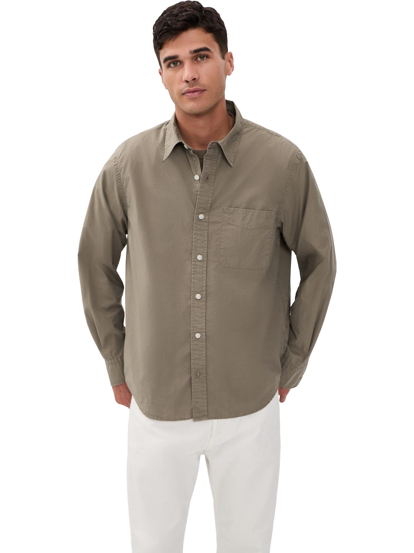 MADEWELL long sleeve poplin shirt